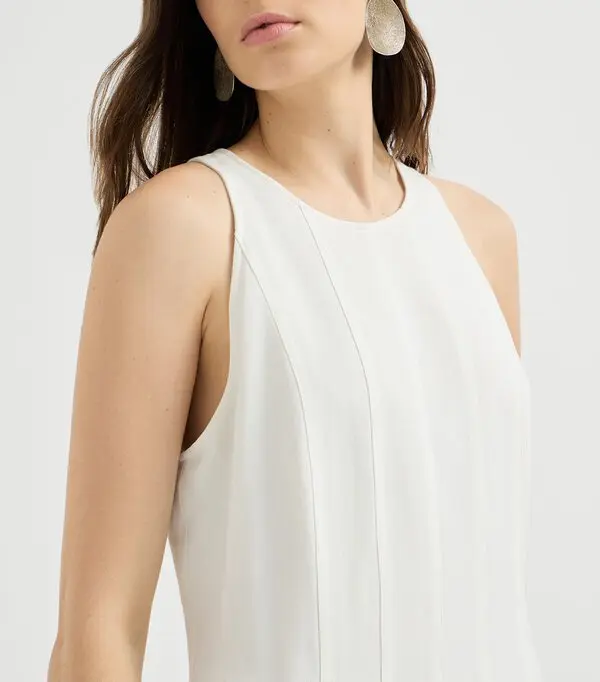 Brunello Cucinelli Twill Maxi Dress