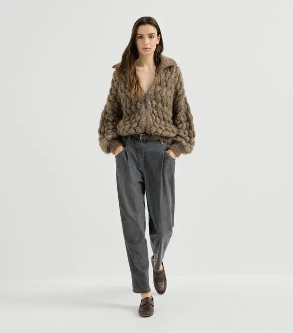 Brunello Cucinelli Denim Tapered Trousers