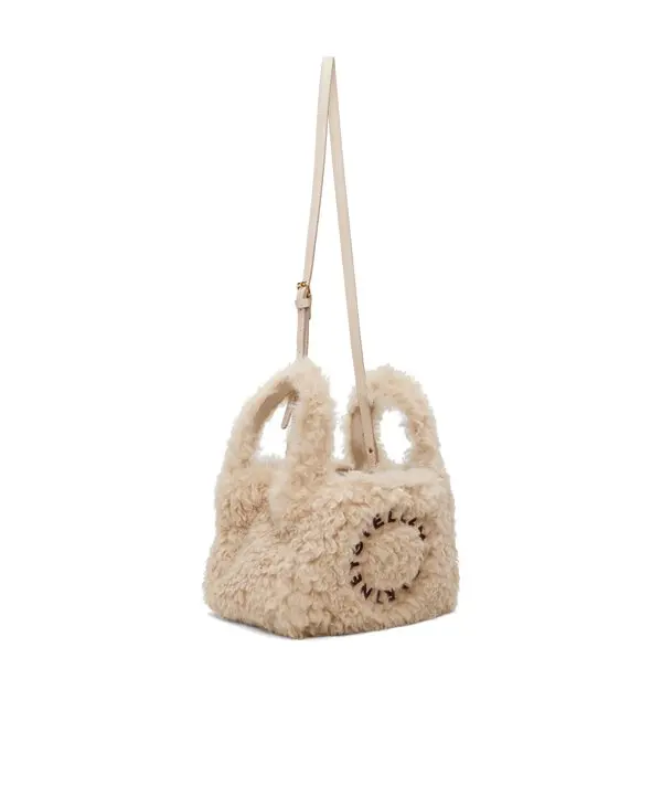 Stella McCartney Stella Logo Faux-shearling Tote Bag