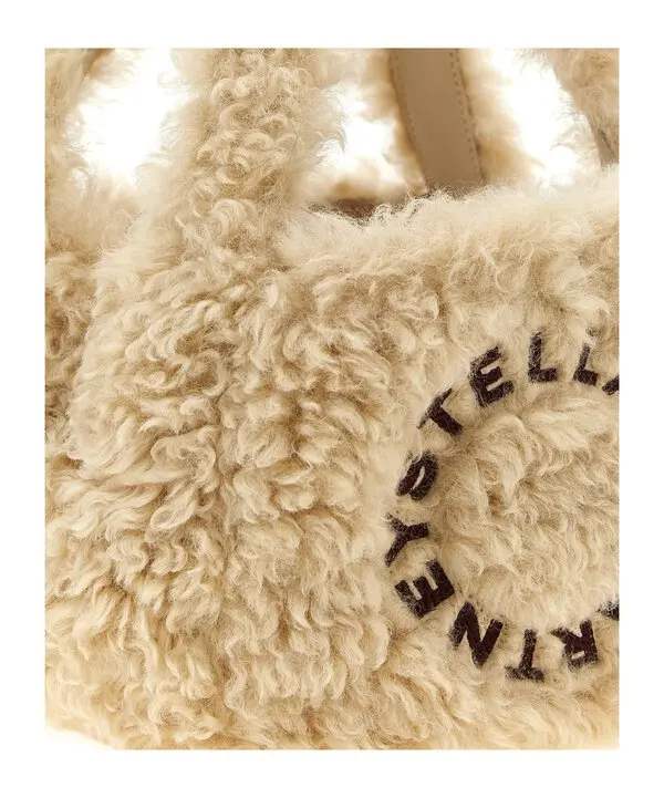Stella McCartney Stella Logo Faux-shearling Tote Bag