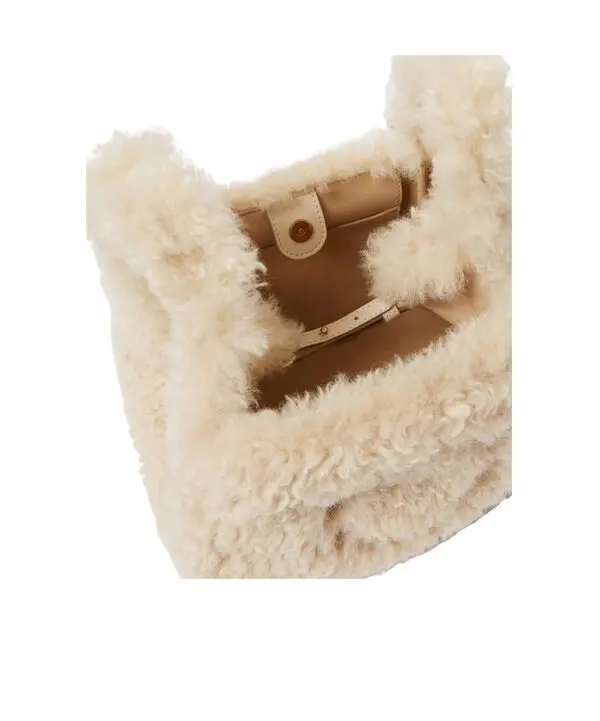 Stella McCartney Stella Logo Faux-shearling Tote Bag