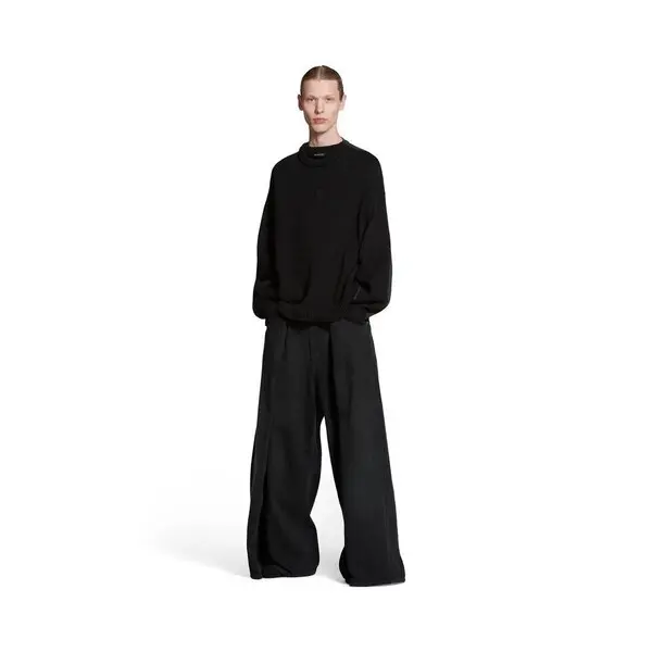 Balenciaga Political Campaign Hybrid Knitted Jumper - Black