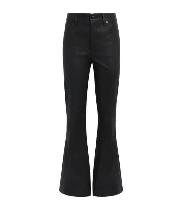 FRAME The Flared Leather Trousers