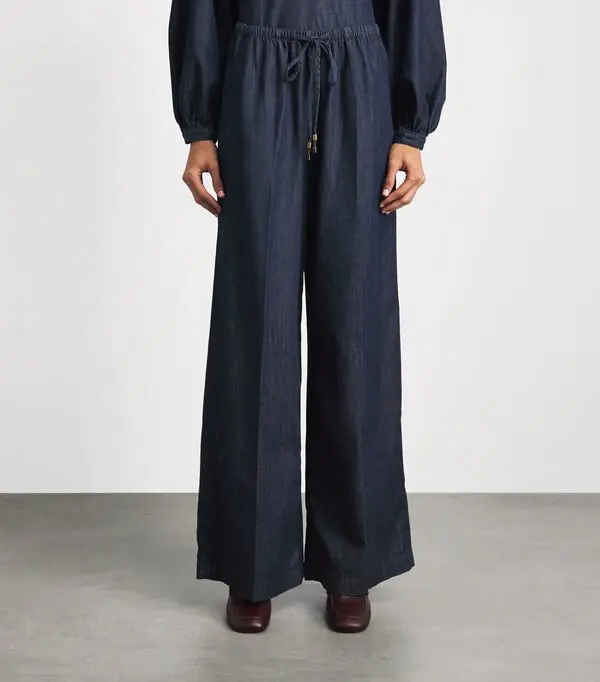 FRAME Offshore High-rise Wide-leg Jeans