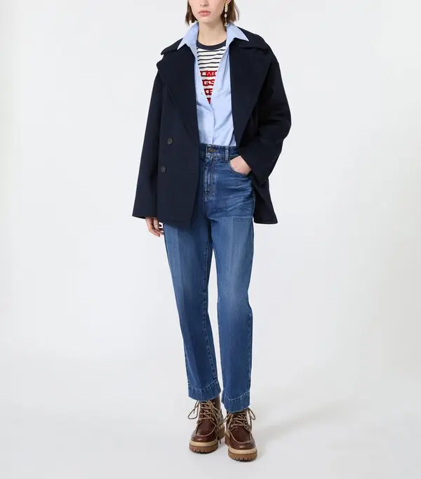 Max Mara Stripe Slogan T-shirt