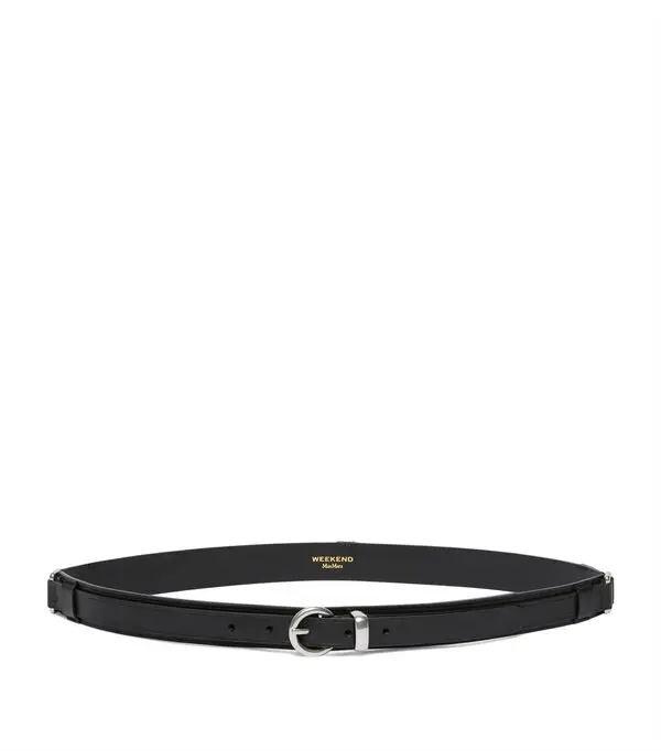Max Mara Leather Belt - Black