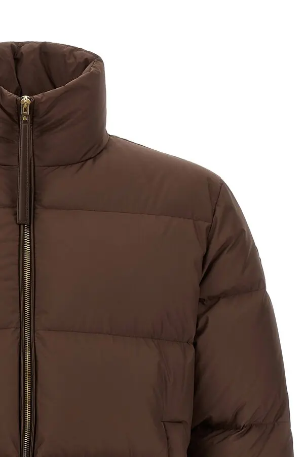 Moncler Vivantesse Short Down Jacket - Brown