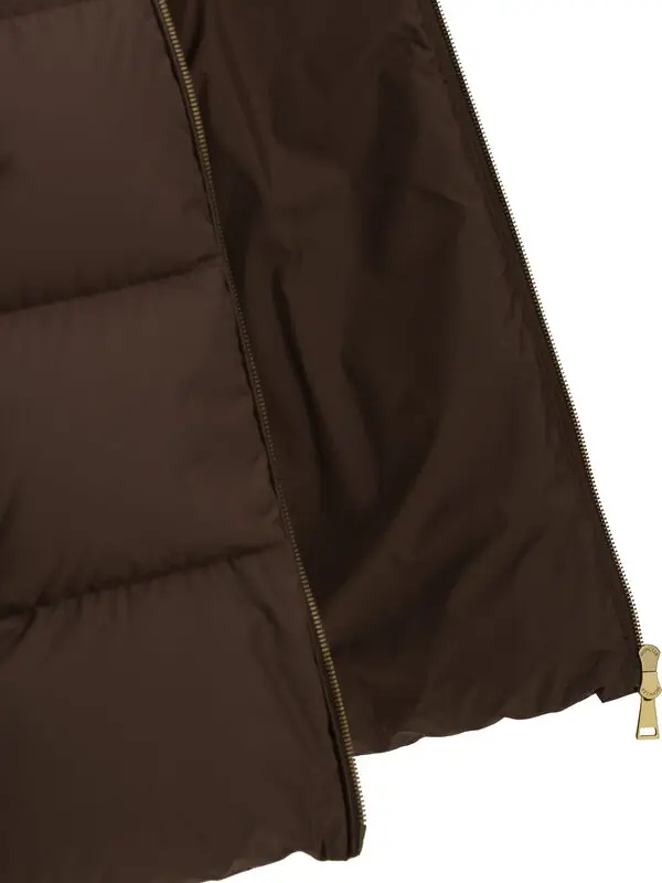 Moncler Vivantesse Short Down Jacket - Brown