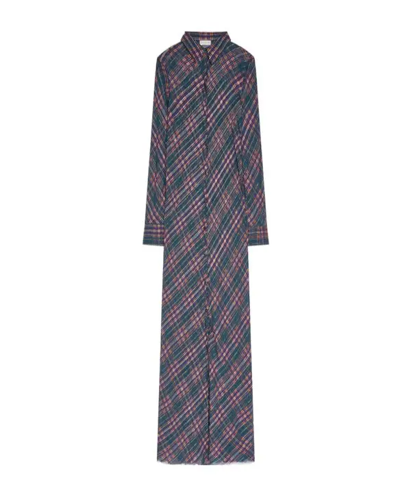 Dries Van Noten Checked Midi Dress