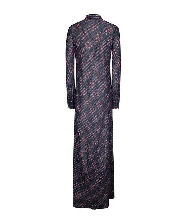 Dries Van Noten Checked Midi Dress