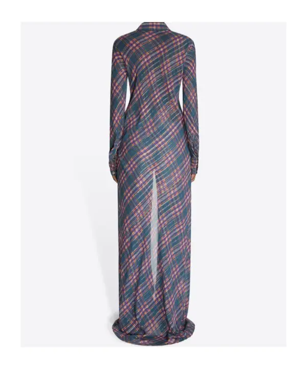 Dries Van Noten Checked Midi Dress