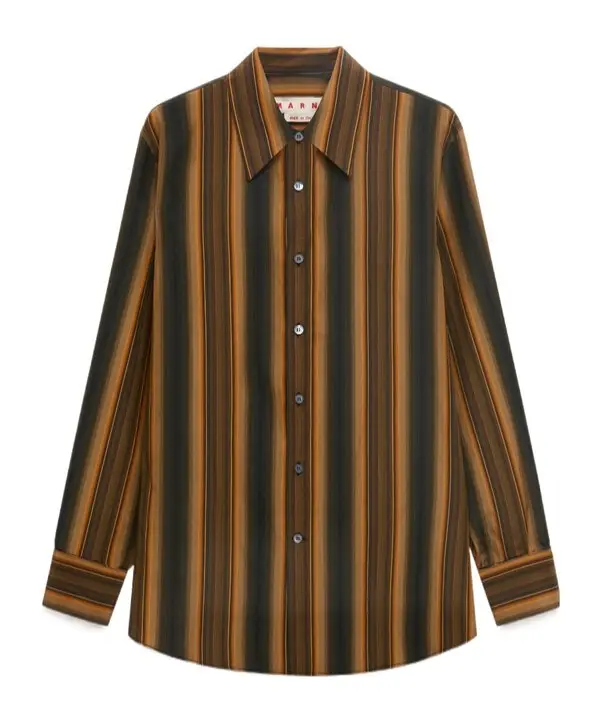 Marni Vertical-stripe Long-sleeve Shirt