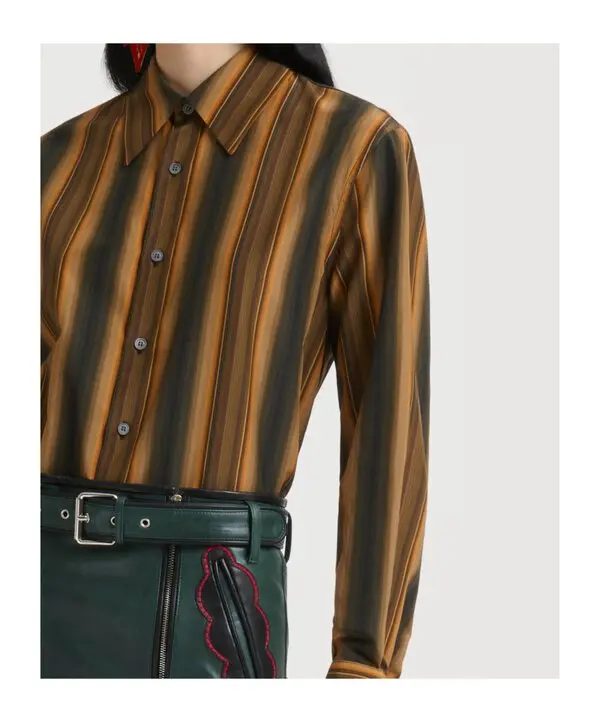 Marni Vertical-stripe Long-sleeve Shirt