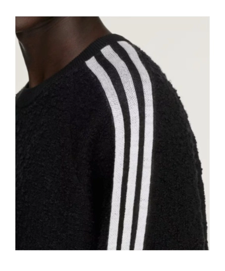Y3 Knitted 3-stripes Fringy Sweater