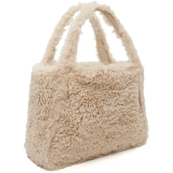 Stella McCartney Stella Logo Faux-shearling Tote Bag