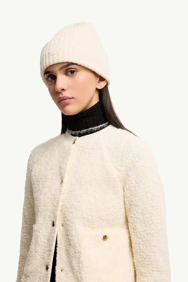 Moncler Wool Cashmere Blend Beanie