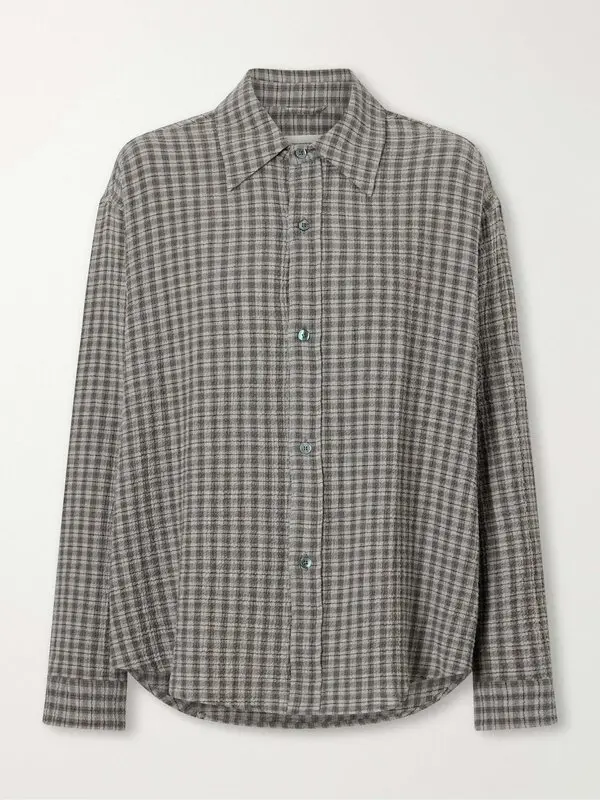 MFPEN Vacation Checked Cotton-blend Shirt