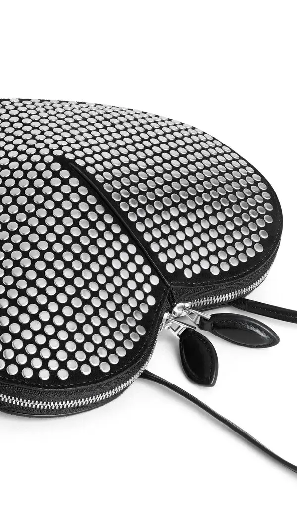 Alaïa Le Cœur Bag In Suede With Studs
