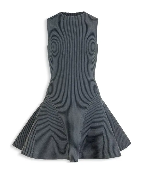 Alaïa Ribbed Skater Dress