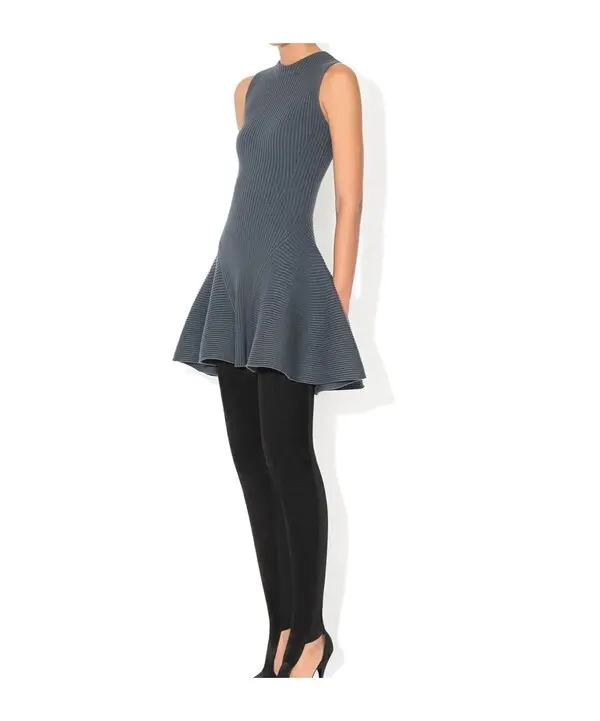 Alaïa Ribbed Skater Dress