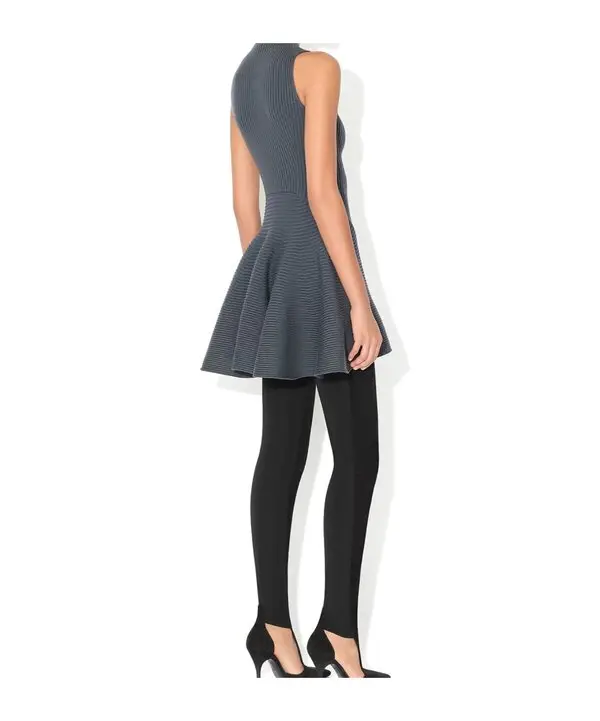 Alaïa Ribbed Skater Dress