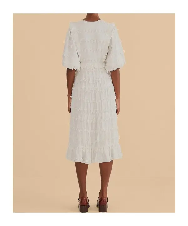 Farm Rio Ruffles Trim Dress