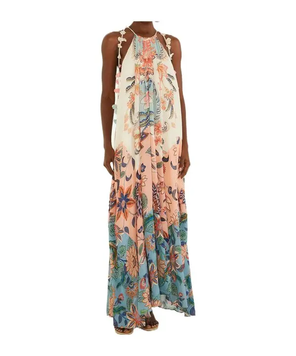 Farm Rio Maxi Boho Delhi Floral Dress