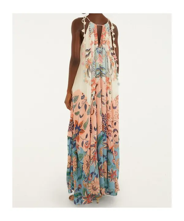 Farm Rio Maxi Boho Delhi Floral Dress