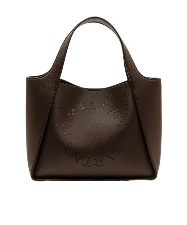 Stella McCartney Logo Perforated Shoulder Bag