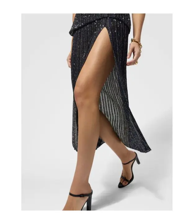 Missoni Sequin-embellished Side-slit Midi Skirt