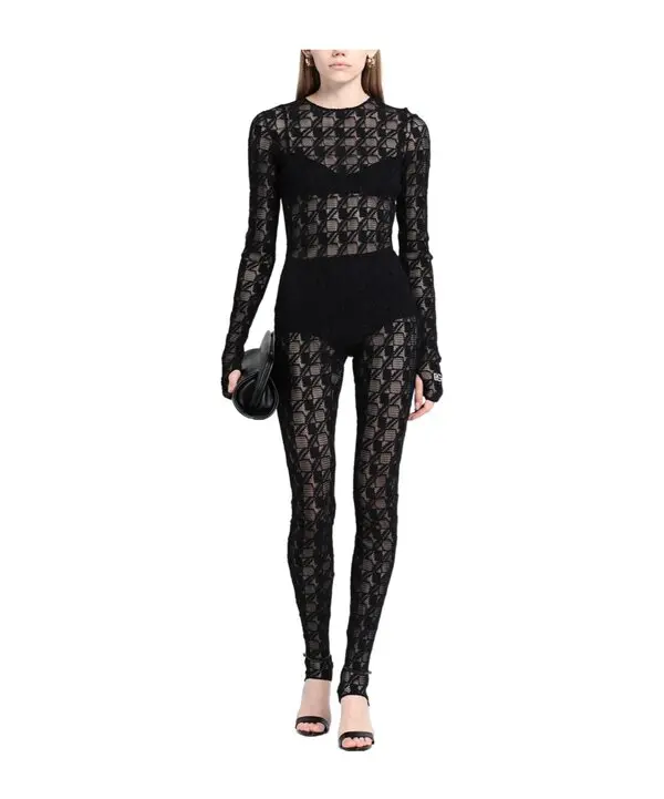 Dolce & Gabbana Solid Color Lace Bodysuit
