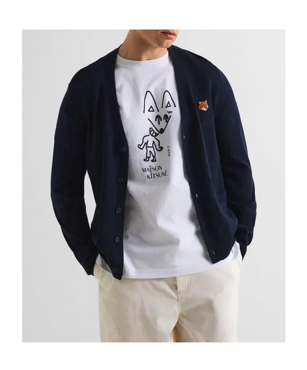 Maison Kitsuné Vneck Knit Cardigan
