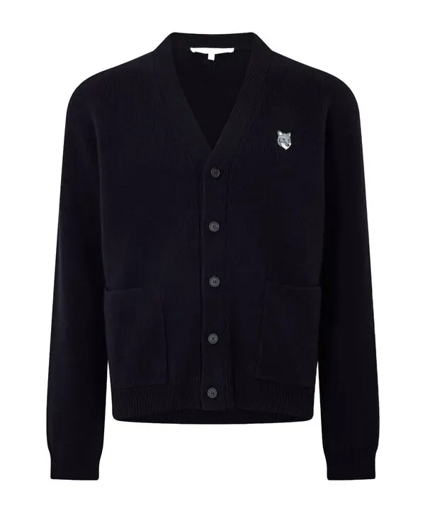 Maison Kitsuné Vneck Knit Cardigan