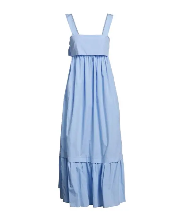 Chloé Sleeveless Square-neck Solid-color Dress