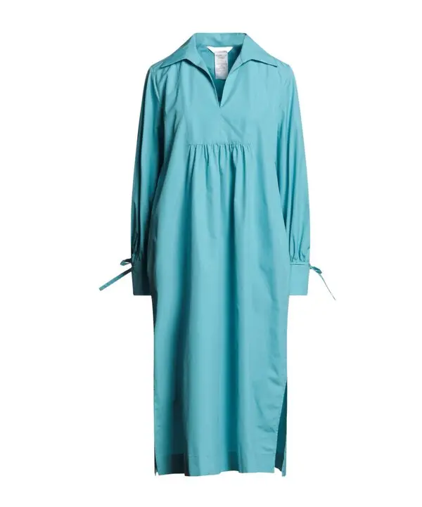 Max Mara Solid-color Long-sleeve Shirt Dress