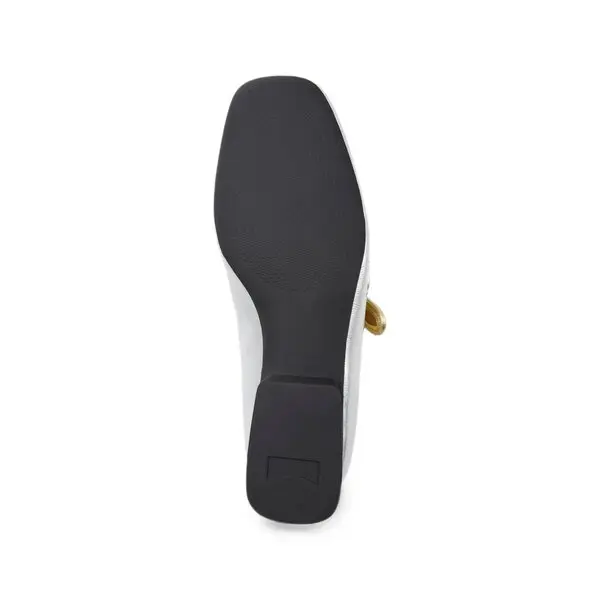 Camper Casi Myra Gray Leather Ballerinas For