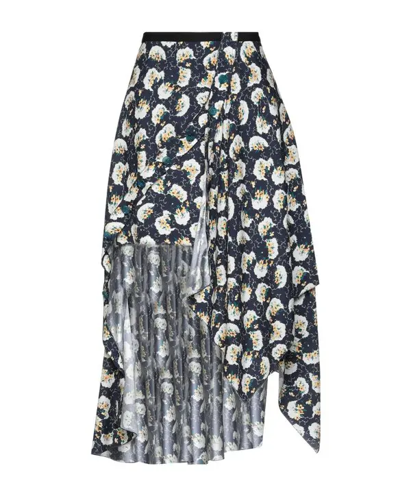 Chloé Floral Print Midi Skirt