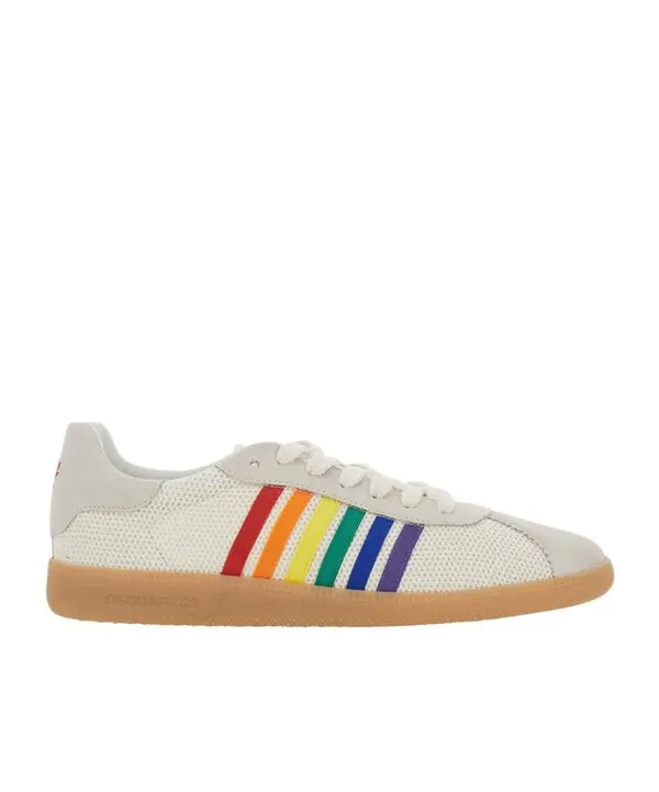 Dsquared2 Striped Mesh Low-top Sneakers - Multicolor