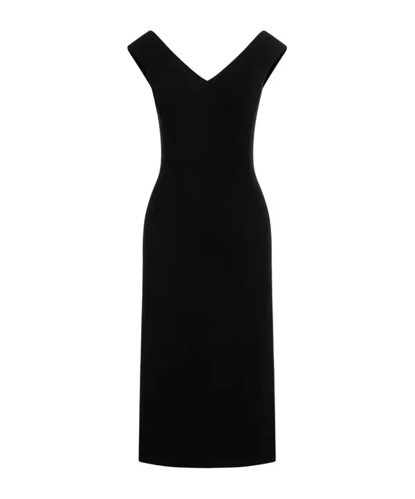 Dolce & Gabbana Sleeveless Solid-colored V-neck Dress