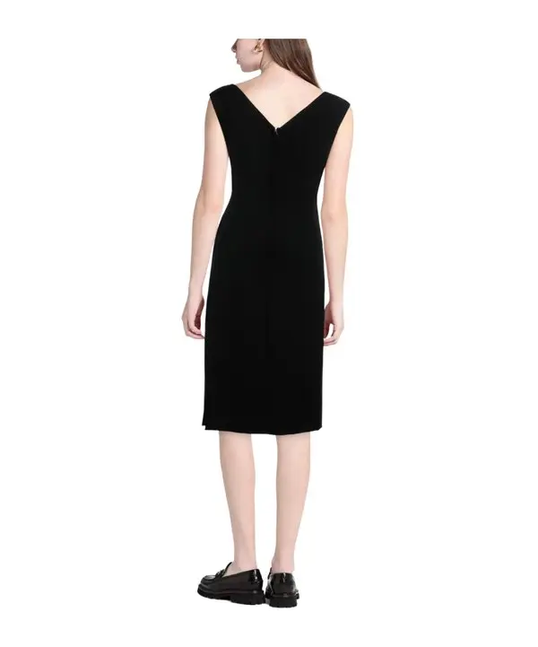 Dolce & Gabbana Sleeveless Solid-colored V-neck Dress