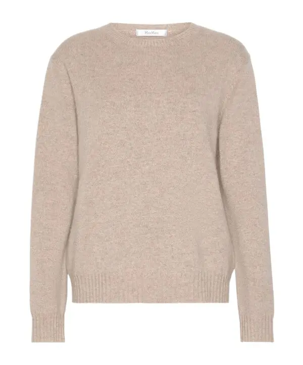 Max Mara Lume Crewneck Knitted Jumper - Sand