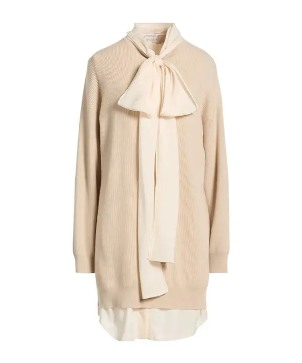 Brunello Cucinelli Two-tone Cashmere Dress