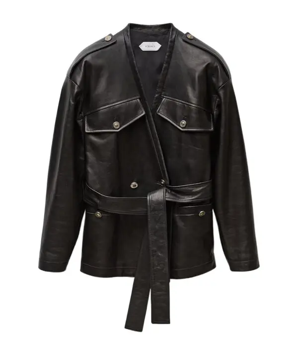 Versace Leather Blouson