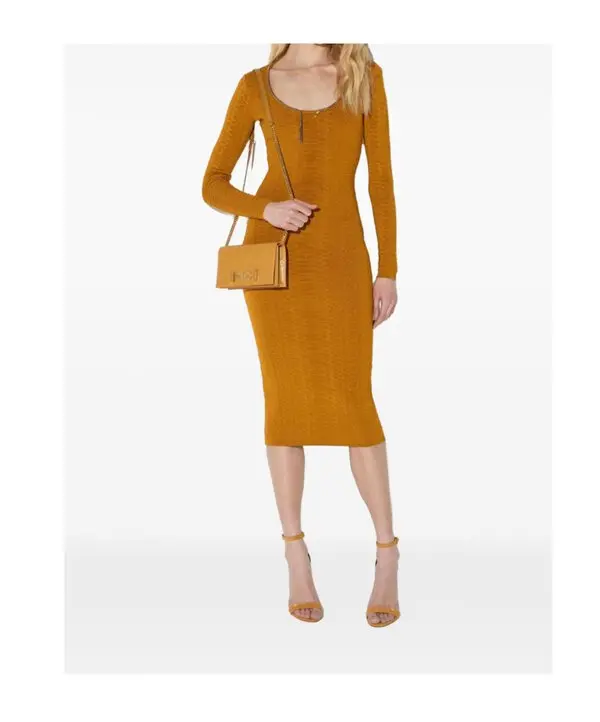 Elisabetta Franchi Snake-print Knit Dress