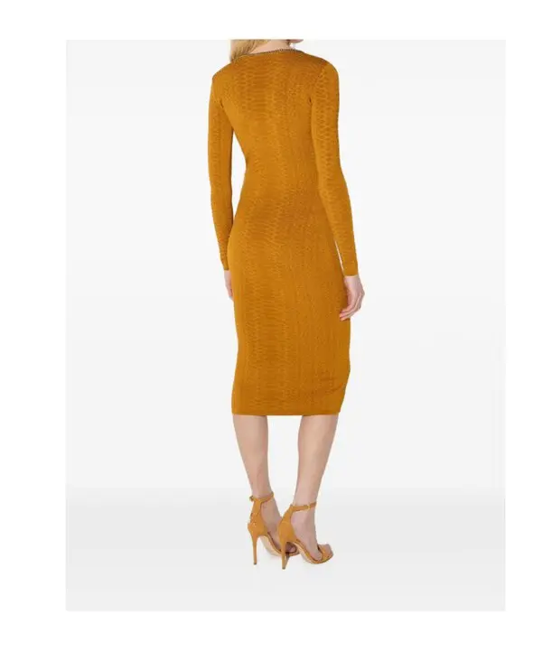 Elisabetta Franchi Snake-print Knit Dress