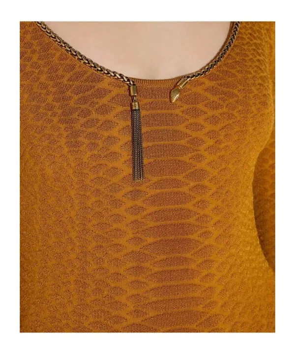 Elisabetta Franchi Snake-print Knit Dress