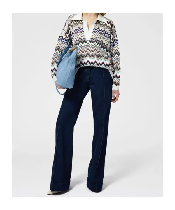 Missoni Oversized Zig Zag Polo Shirt