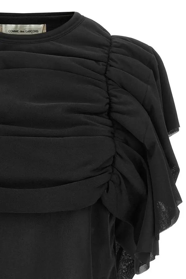Comme Des Garçons Layered Pleated Top