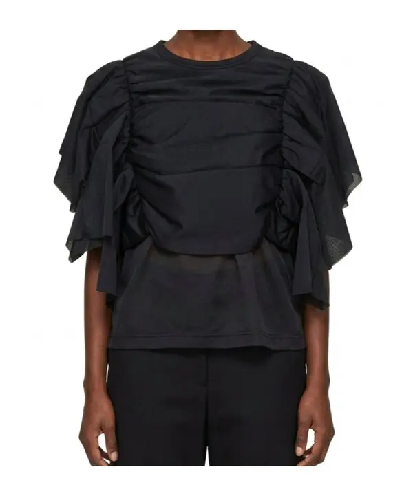 Comme Des Garçons Layered Pleated Top
