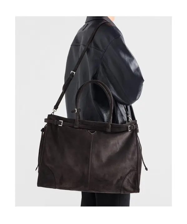Prada Bonnie Suede Tote Bag